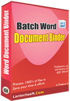 Batch Word Document Binder – SenseQuiet Technologies