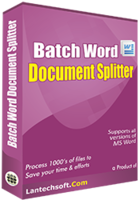 Batch Word Document Splitter – SenseQuiet Technologies