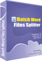 Batch Word Files Splitter – SenseQuiet Technologies