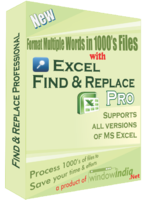 Excel Find and Replace Professional – SenseQuiet Technologies