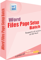 Word File Page Setup Batch – SenseQuiet Technologies