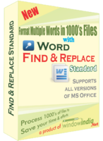 Word Find and Replace Standard – SenseQuiet Technologies