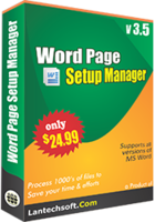 Word Page Setup Manager – SenseQuiet Technologies