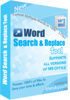 Word Search and Replace Tool – SenseQuiet Technologies